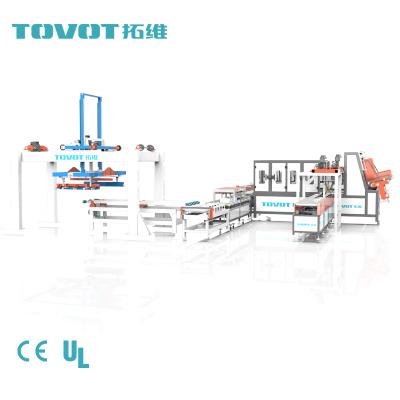 China Automatic Packaging Machine for SPC Flooring Cartons High Speed Packing Line for sale