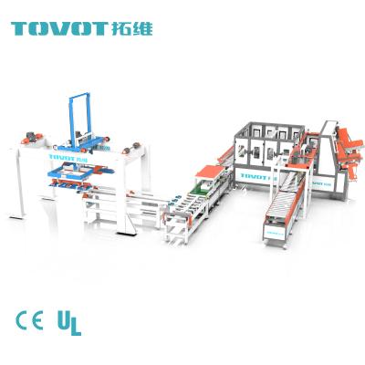 China High Speed Automated Packaging Line 500mm-1000mm For Flooring Carton Packing for sale