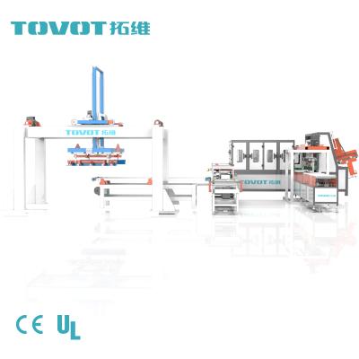 China Fully Automated Packaging Machine 28kW For Flooring / Panel Packaging for sale