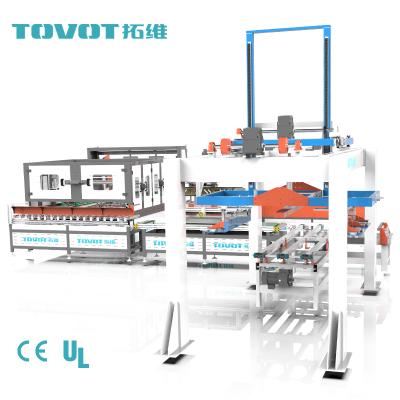China 8-12 Boxes/Min Automatic Packaging Machine for Flooring and Panels for sale