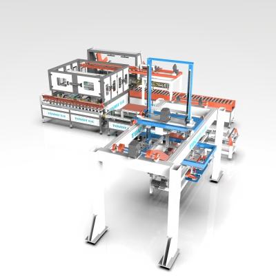China 28kW Automatic Packaging Machine for Flooring End-of-Line Packing for sale
