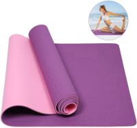 China odorless 15mm TPE Exercise Mat OEM Printed Logo easy clean for sale