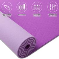 China 10mm TPE Yoga Mat 8mm 6mm Printed Logo With Travel Bag for sale