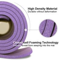 China 173*61cm NBR Yoga Mat With Carrying Strap High Density for sale