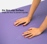 China 173*61cm NBR Yoga Mat With Carrying Strap High Density for sale