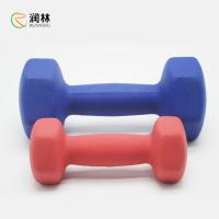 China Women Men Iron PVC Hex Dumbbell for resistance training for sale