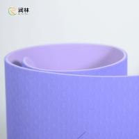 China Floor Exercises 8mm Xl Yoga Mat TPE Material With Strap for sale