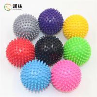 China 7P free PVC Yoga Massage Ball , Professional spiky massage roller ball for sale