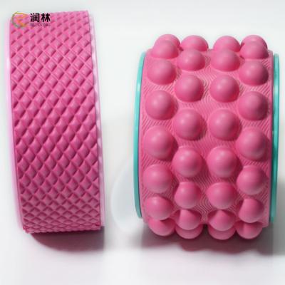China OEM Logo Yoga Back Roller Wheel , SGS Stretches With Yoga Wheel for sale