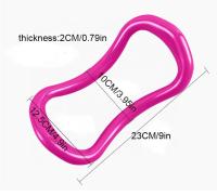 China Embossed Logo Pilates Circle Ring 11.5*23cm For Back And Leg Pain for sale