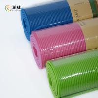 China Recyclable 10mm NBR Yoga Mat Eco Friendly Water Resistant for sale