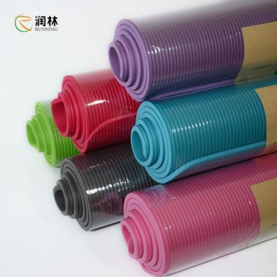 China Soft Material NBR Fitness Yoga Mat , OEM ODM Pilates Floor Mats for sale