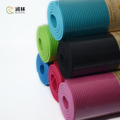 China Soft NBR Non Slip Exercise Mats Light Weight 20 Colors For Option for sale