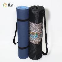 China Runlin Thick Double Sided Yoga Mat with Printed  / Engraved Logo for sale