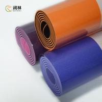 China Women Men 183*61cm TPE Exercise Mat , Thick Large Yoga Mat With Carrying Strap for sale