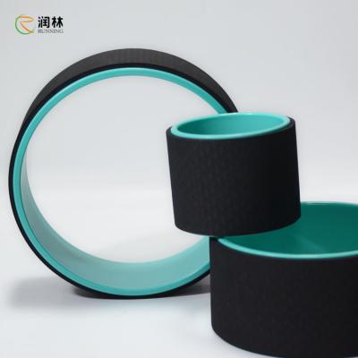 China PP TPE Yoga Back Roller Wheel 32*13cm Enhance Flexibility And Stability for sale
