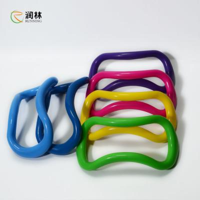 China Embossed Logo Yoga Circle Ring , 164g pilates yoga ring for sale
