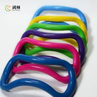 China Multiple Colors 11.5*23cm Yoga Fitness Ring with Safety anti slip handle for sale