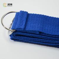 China Frictionless Yoga Strap Stretches , Soft Cotton yoga stretching belt SGS approval for sale