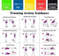 China Resistance Loop Exercise Bands With Instruction Guide And Carry Bag Set Of 5 for sale