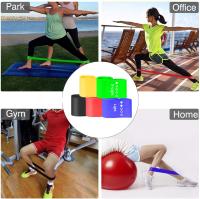 China Resistance Loop Exercise Bands With Instruction Guide And Carry Bag Set Of 5 for sale