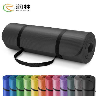 China 10mm Multi Colors Non Slip Nbr Foam Yoga Mat For Floor Exercises for sale