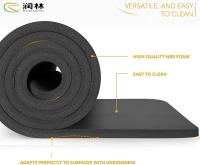 China 10mm Multi Colors Non Slip Nbr Foam Yoga Mat For Floor Exercises for sale