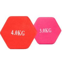 China 1-5 Kg Adjustable Women Gym Vinly Dumbbell Set For Fitness for sale