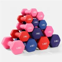 China 1-5 Kg Adjustable Women Gym Vinly Dumbbell Set For Fitness for sale