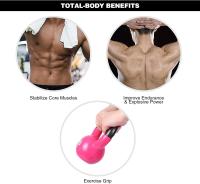 China Pink Body Solid Cast Iron Strength Training Kettlebell For Home Gym Workout for sale
