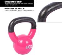 China Pink Body Solid Cast Iron Strength Training Kettlebell For Home Gym Workout for sale