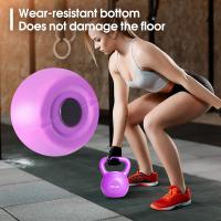 China Purple Full Body Building Strength Training Kettlebell 10 Lbs 15 Lbs 20 Lbs for sale