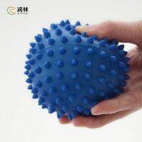 China Anti-Stress Colorful PVC Yoga Spiky Massage Ball Fitness Hand Foot Pain Relief for sale