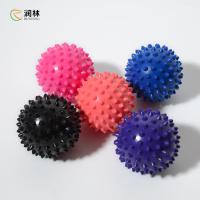 China Anti-Stress Colorful PVC Yoga Spiky Massage Ball Fitness Hand Foot Pain Relief for sale