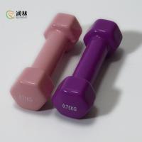 China Neoprene Coated Hexagon Shape Gym Dumbbell Set Non Slip For Men Women for sale
