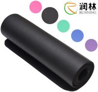 China Comfort Foam 10mm NBR Anti Slip Yoga Mat For Pilates Exercise for sale