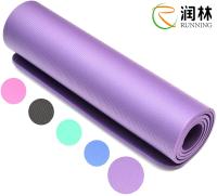 China Comfort Foam 10mm NBR Anti Slip Yoga Mat For Pilates Exercise for sale