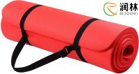 China 1/2 Inch Extra Thick High Density Anti Tear Exercise Yoga Mat with Carrying Strap for sale