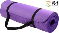 China 1/2 Inch Extra Thick High Density Anti Tear Exercise Yoga Mat with Carrying Strap for sale