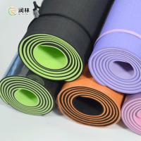 China Non Slip 100% TPE Fitness Yoga Mat Washable Waterproof 4mm 6mm 8mm 10mm for sale