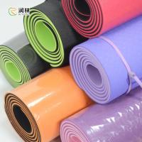 China Non Slip 100% TPE Fitness Yoga Mat Washable Waterproof 4mm 6mm 8mm 10mm for sale