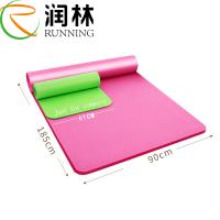 China Four Pieces Suit Thick Gymnastics Fitness Yoga Mat Non Toxic Pink 10mm for sale