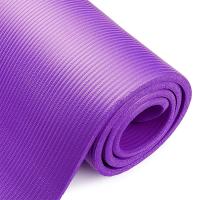 China High Elastic NBR Thick Anti Slip Yoga Mat Light Weight 10mm Large For Women for sale