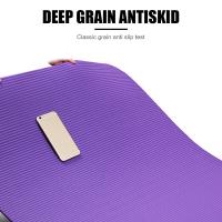 China OEM Solid Color Fitness NBR Yoga Mat 183cm 10mm For Pilate Exercise for sale