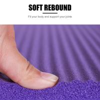 China OEM Solid Color Fitness NBR Yoga Mat 183cm 10mm For Pilate Exercise for sale
