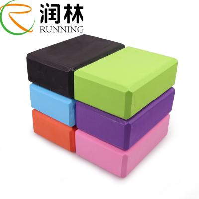 China Print LOGO Fitness Eva Foam Yoga Brick for Muscles Building 23cm*15cm*7.5cm for sale