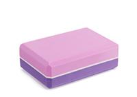 China Soft EVA Foam Yoga Block Non Slip Pink Purple Blue Color for sale