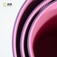 China Women Men TPE Material Yoga Mat Double Sided Non Slip With Strap for sale