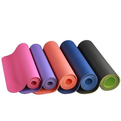 China Pilates Exercise TPE Fitness Yoga Mat Anti Slip Anti Tear for sale