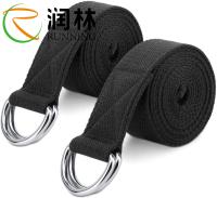 China Polyester Cotton D Ring Yoga Strap Stretches For Flexibility And Physical Therapy for sale